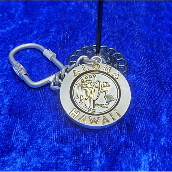 hawaii | Accessories | Vintage Silvergold Tone Rotating Center Aloha ...